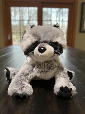 Webkinz Raccoon HM143 Gray Stuffed Animal Toy Plush No Code Silky Soft ...