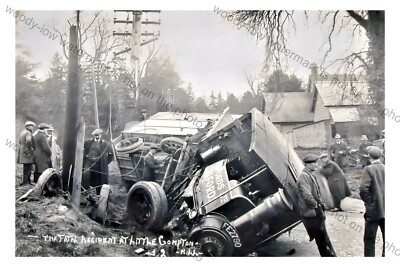 TF153 - Steam Traction Engine Fatal Crash Little Compton Hill 1903 ...