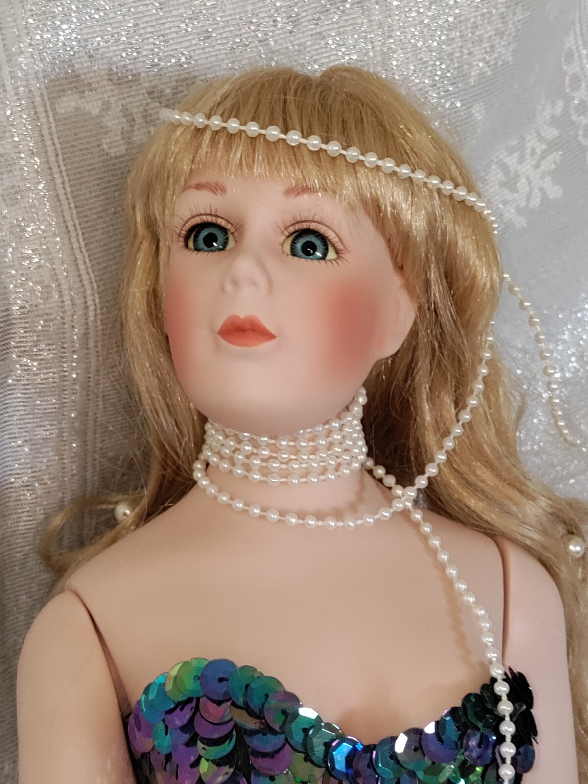 SALE ! RARE & VTG. CASSANDRA By William Tung Porcelain Mermaid Doll ...