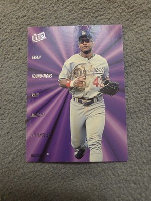 1996 Fleer Ultra Fresh Foundations #7 Raul Mondesi LA Dodgers Baseball ...