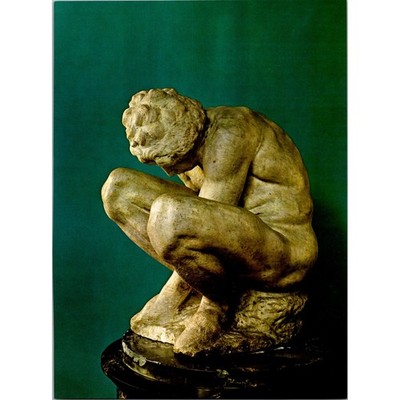 Crouching Boy Created 1530 & 1533 Vintage Michelangelo Book Plate Print ...