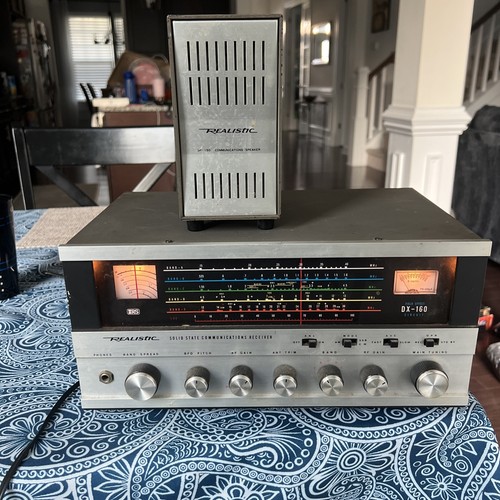 Tested Realistic DX-160 Receiver, Solid State Radio, w/Realistic SP-150 ...