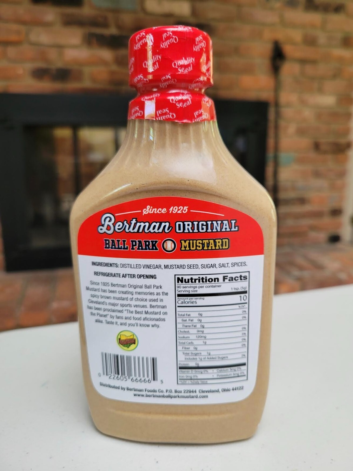 BALLPARK MUSTARD Bertman Original Cleveland's Famous 16 OUNCE | eBay