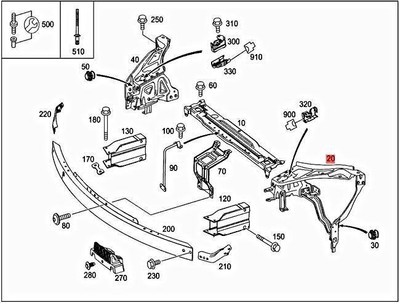 Genuine MERCEDES A207 C207 Frame for lamp unit 2076201900 | eBay