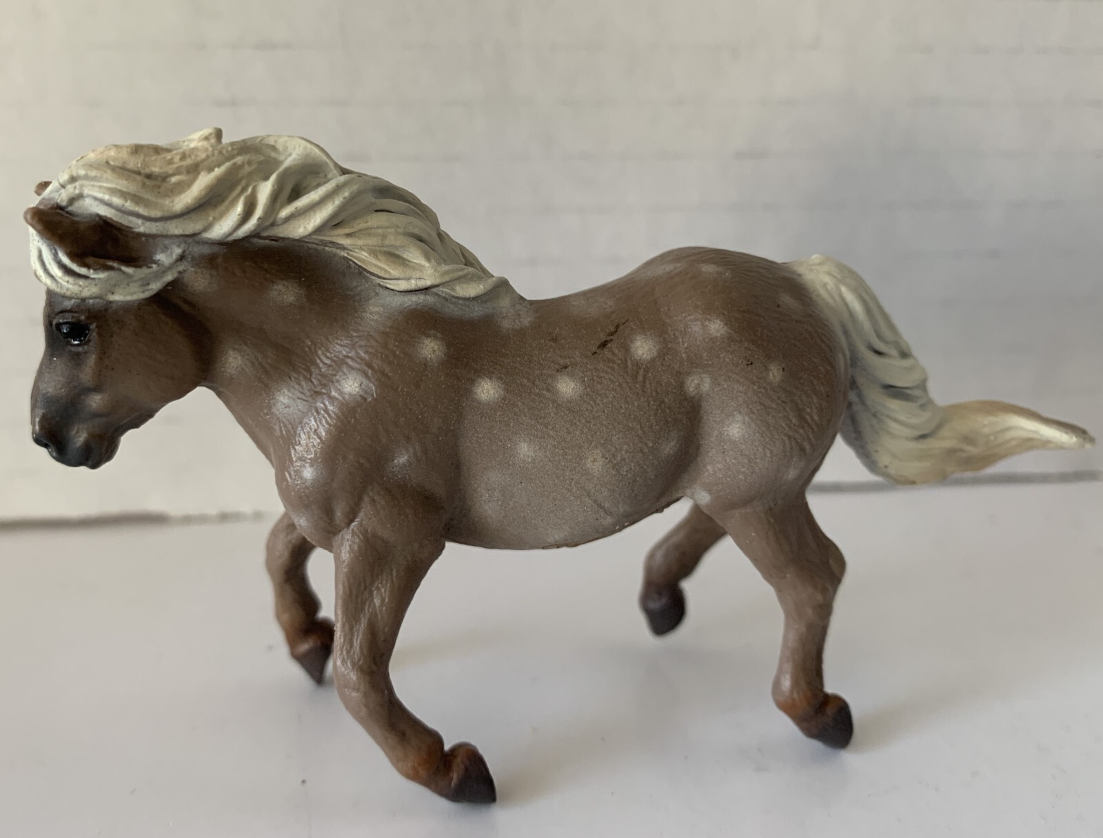 Pretty Breyer Dappled Gray Shetland Pony Horse 2013 Running 2 1/2" Tall ...
