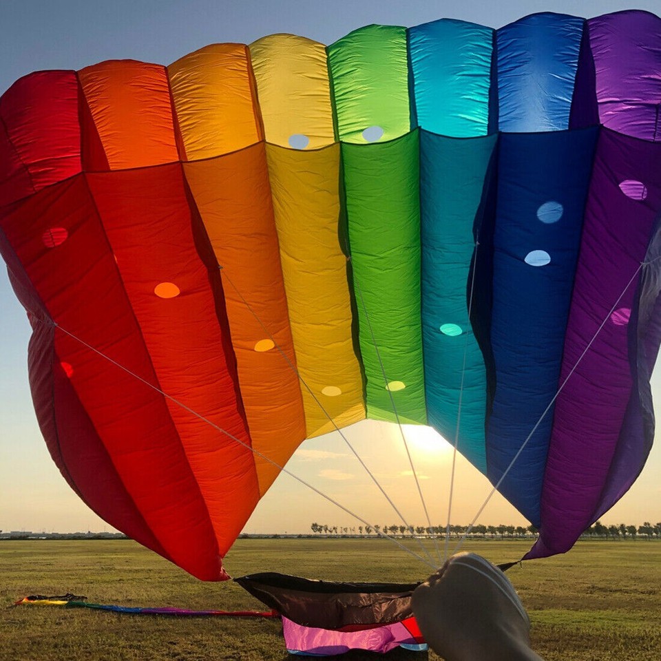 9KM 12㎡ Ultra Foil Pilot Kites Stable Lifter Inflatable 30D Ripstop ...