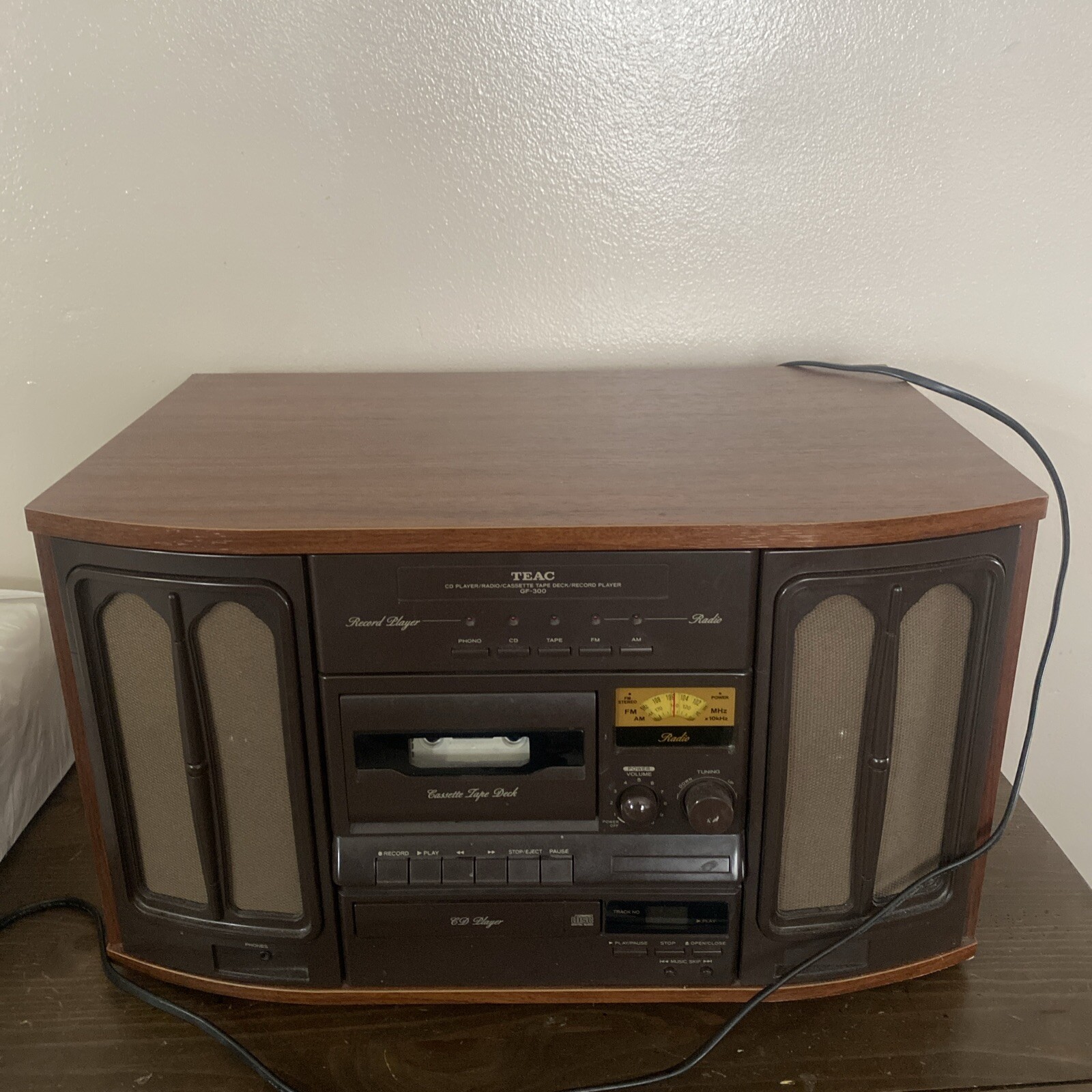 Nostalgia TEAC Stereophonic GF-300, Record Player Radio Cassette and CD ...