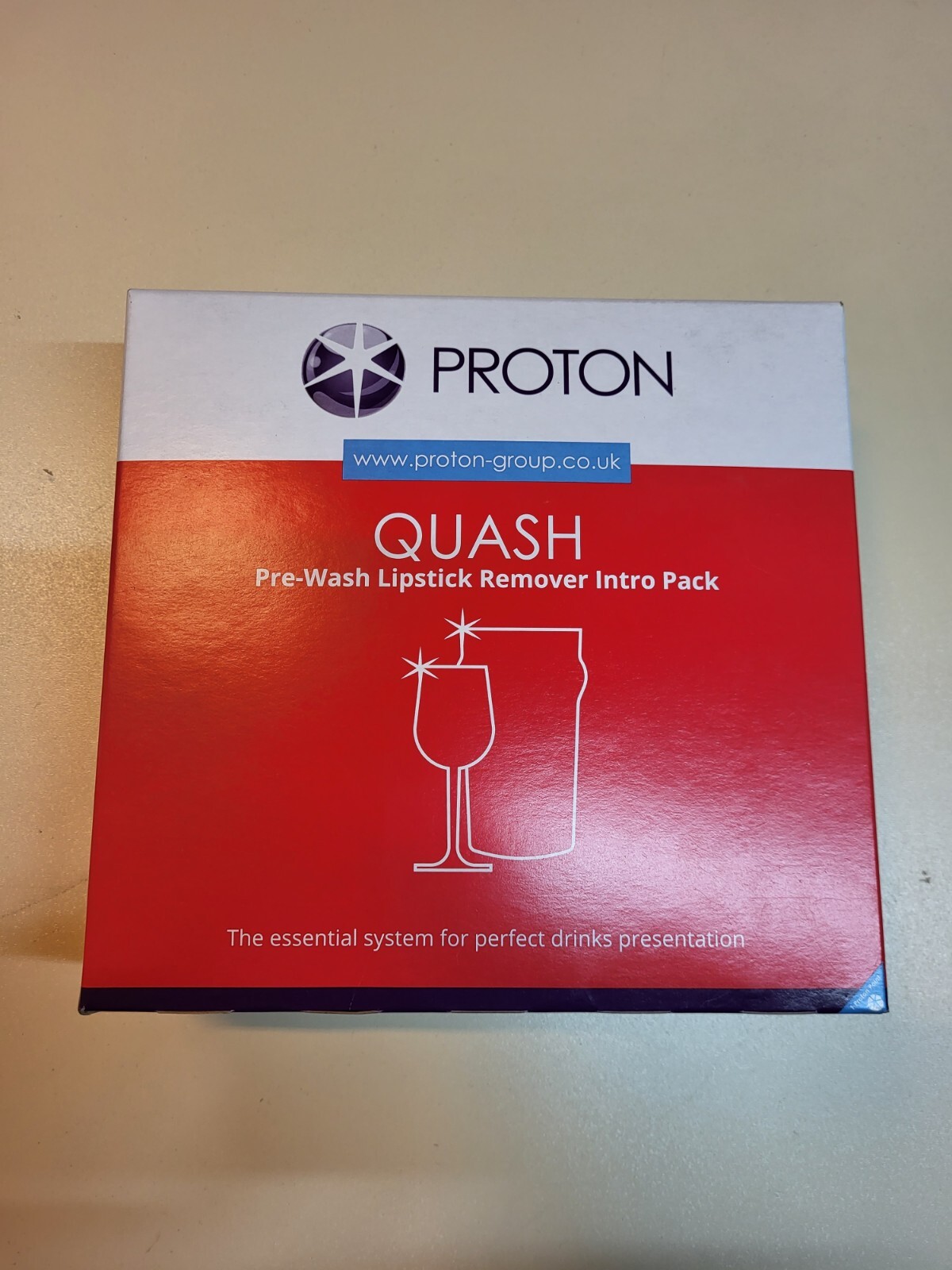 3x 1 Litre Quash Lipstick & Grease Remover Proton Pre-wash Glasses for ...