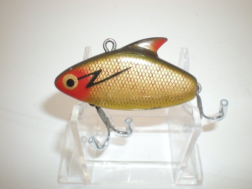 Vintage Heddon Super Sonic Fishing lure - Gold Scale, Red Speckle ...
