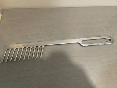 Silver Color Light Weight Hair Comb Hanging Made in Italy 12” Long Used ...