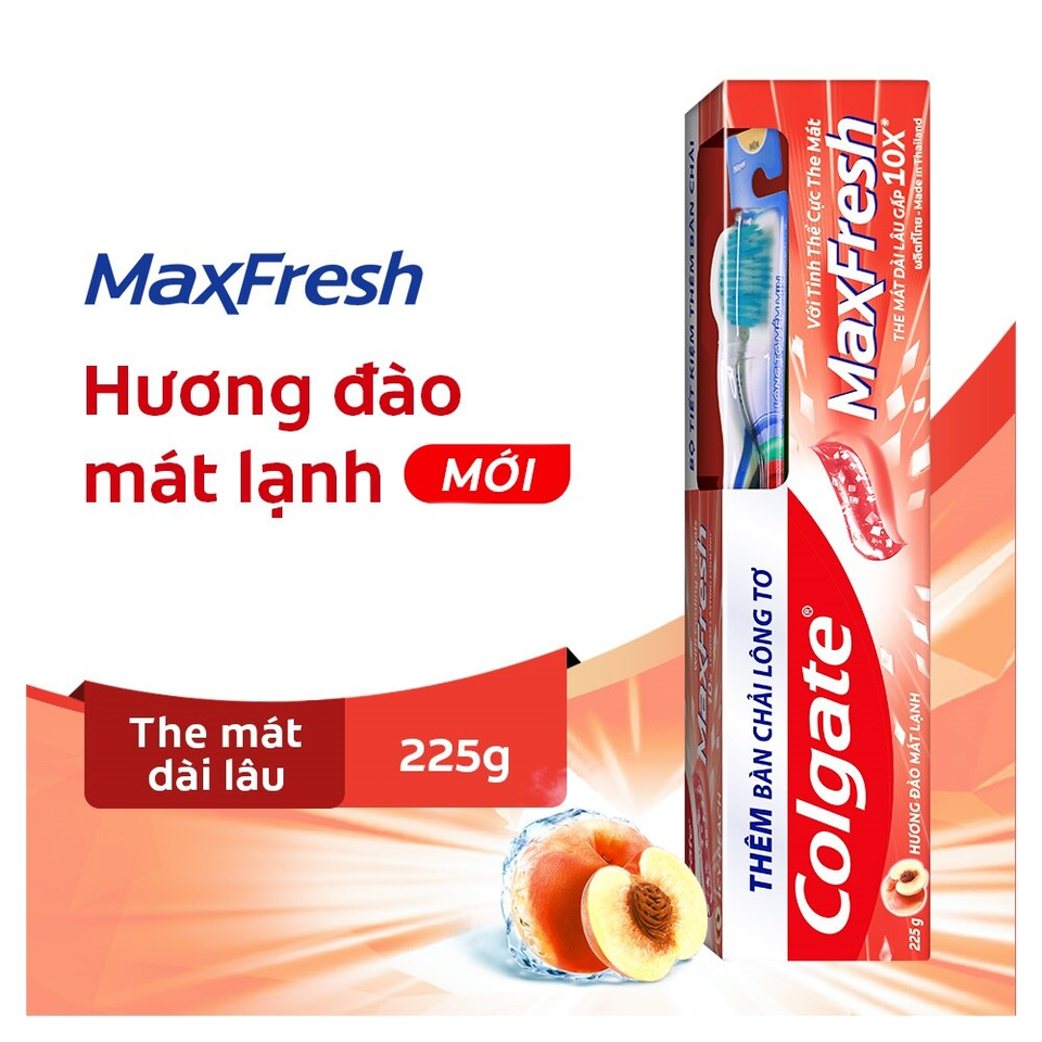 Colgate MaxFresh Icy Peach Toothpaste, 8.0oz (225g) | eBay