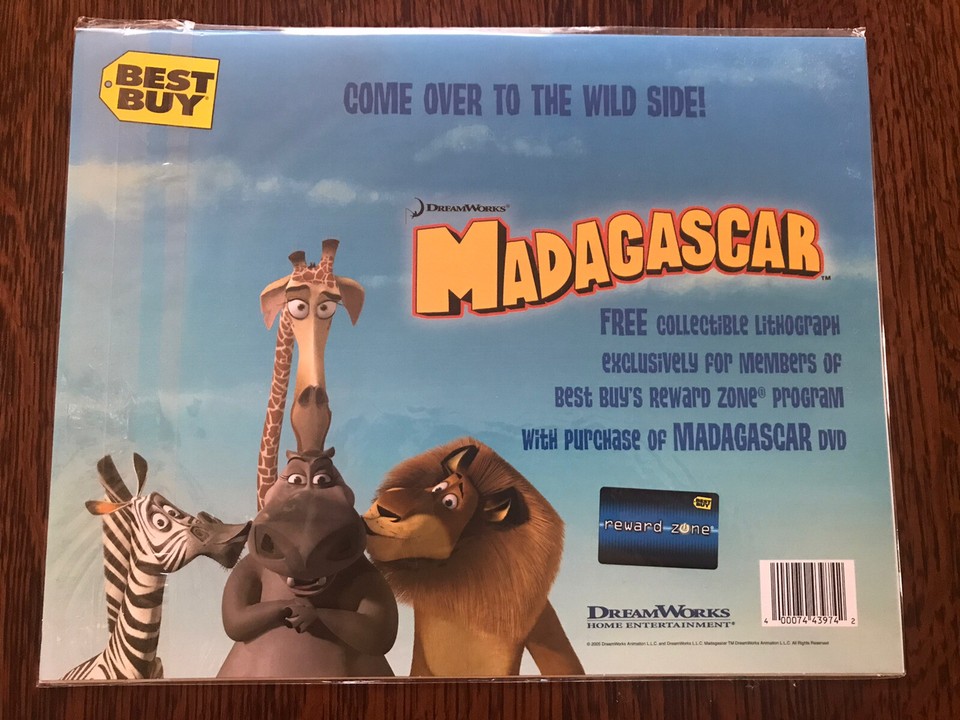 2005 Dreamworks Madagascar Limited Edition Lithograph Best Buy ...