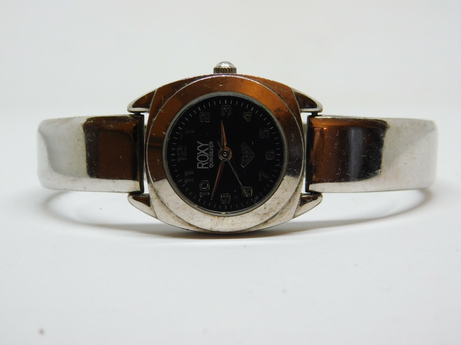 ROXY Quicksilver RX210 Silver Tone Quartz Women's Watch Sz. 6 1/2" New ...