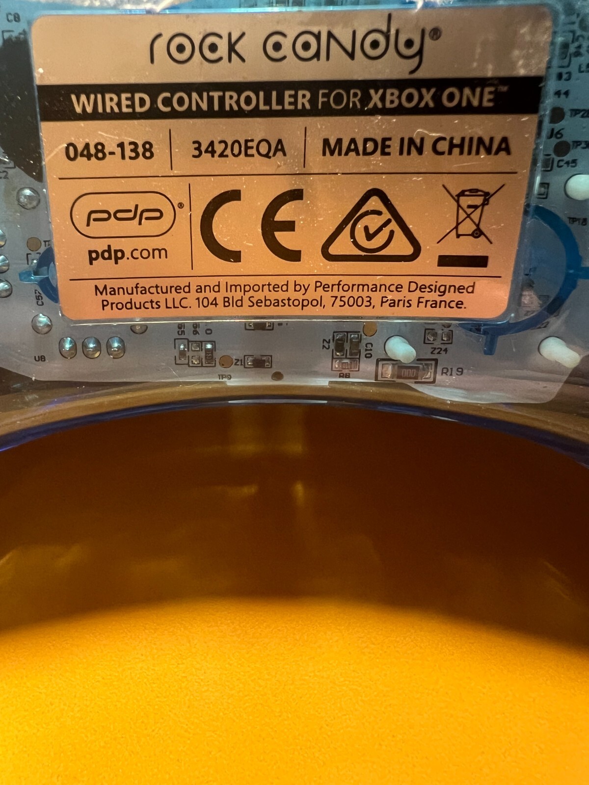 CHEAP SEE-THROUGH BLUE wired CONTROLLER Joystick for PC! and XBOX 360 ...