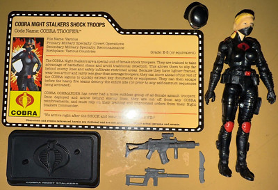 GI JOE FSS Club Exclusive Joecon COBRA Female Trooper NIGHT STALKERS (1 ...
