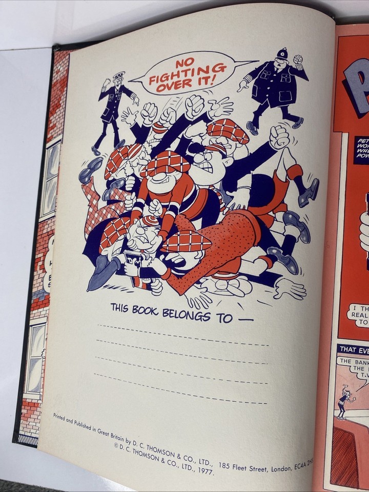 The Dandy Book 1978 Vintage Comic Hardback Unclipped No Inscriptions ...