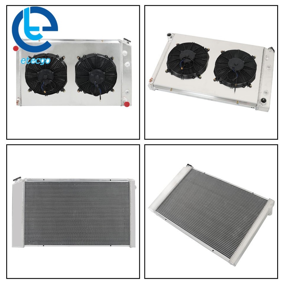 CC716 3Row Aluminum Radiator+Shroud Fan For Chevy C/K C10 C20/30 K10/20 ...