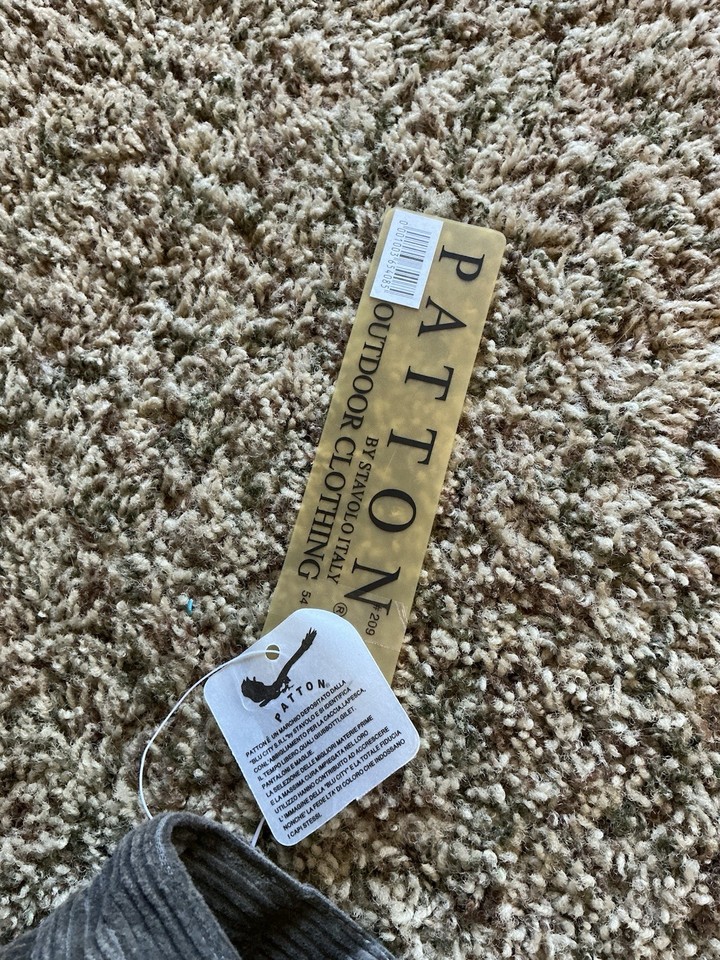 Patton by Stavolo Hunting Pants Mens 54 US 36x34 Gray Corduroy Cargo ...