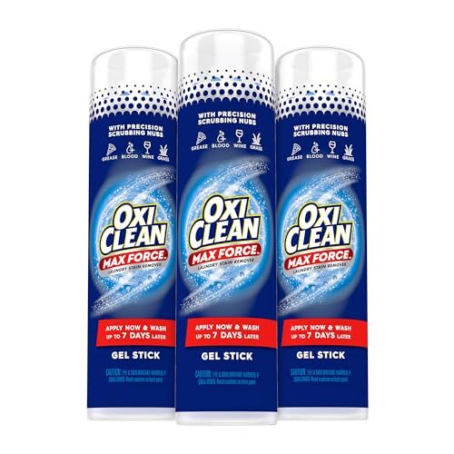OxiClean Max Force Laundry Stain Remover Gel Stick 6.2 fl oz 3-Pack | eBay