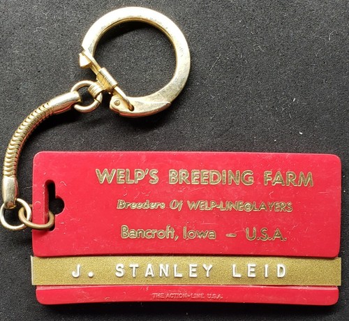 WELP'S FARM BANCROFT, IOWA KEYCHAIN FOB WELP-LINE CHICKEN LAYERS 🐔 ...