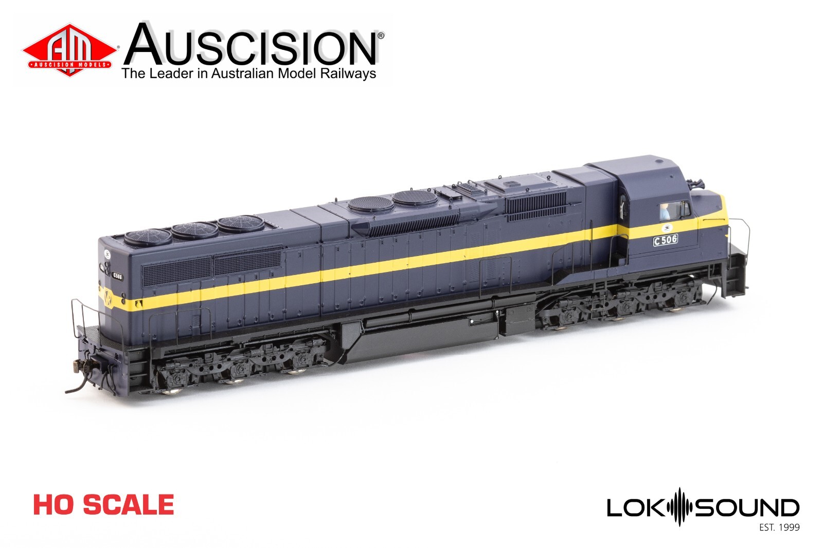 Auscision (C-6s) C506 VR Blue/Gold with Radio Equipped Stickers - HO ...