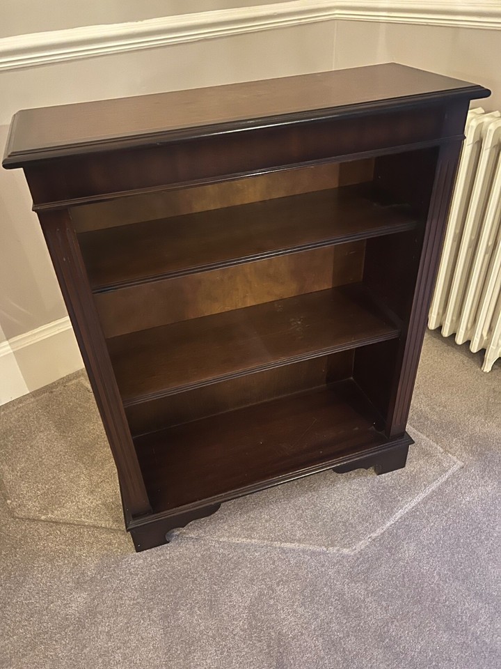 reproduction GEORGIAN STYLE DWARF OPEN BOOKCASE Mahogany | eBay UK