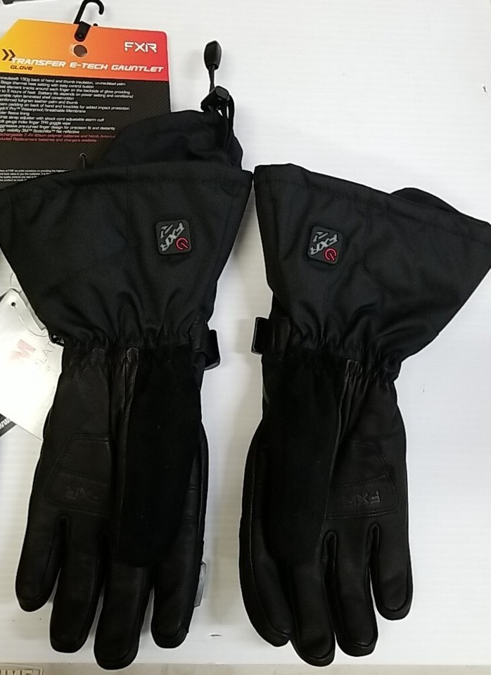 FXR Transfer E-Tech Gauntlet Heated Snowmobile Gloves L battery ...