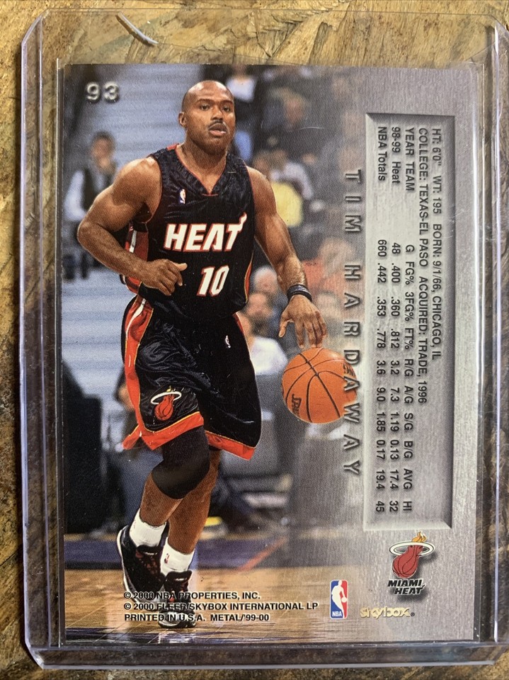 1999 Skybox Metal Tim Hardaway #93 Miami Heat Basketball | eBay