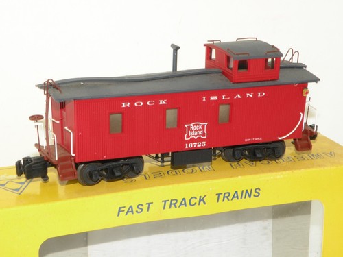 American Models S Scale RI Rock Island Red Caboose | eBay