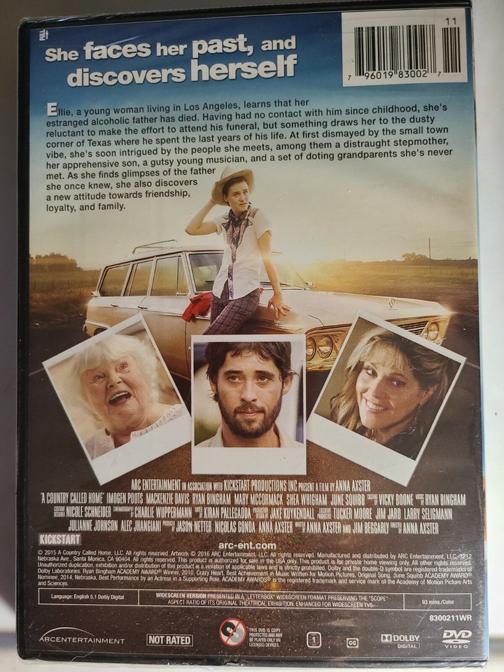 A Country Called Home [2015] (DVD,2016,Unrated,Widescreen) BRAND NEW ...
