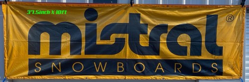 Mistral Snowboards Fabric Banner 37.5"x10ft Vintage Extremely Rare | eBay