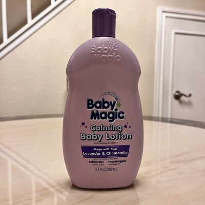 Baby Magic Calming Baby Lotion Real Lavender & Chamomile Hypoallergenic ...