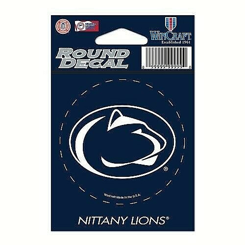 Penn State Nittany Lions NCAA Color Die-Cut Decal / Round Sticker *Free ...