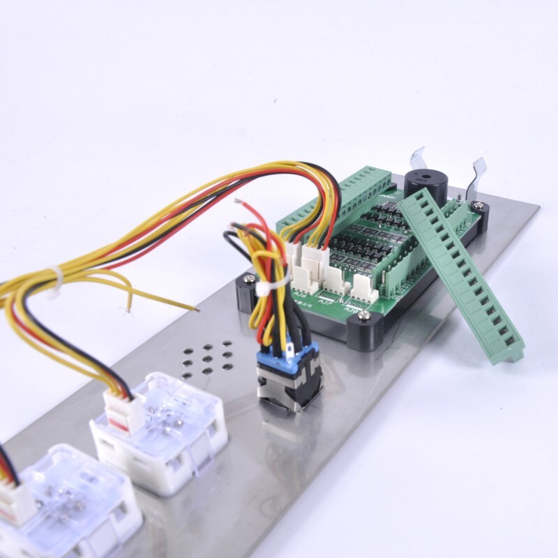 Elevator Hall Call Button Box 4-Floors DC24V Plate & Power Lock ...