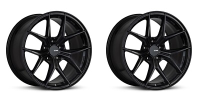 (2X) Enkei TSR-X Wheels [18x8.5 / 5x114.3 / ET:45 / CB:72.6] Gloss ...