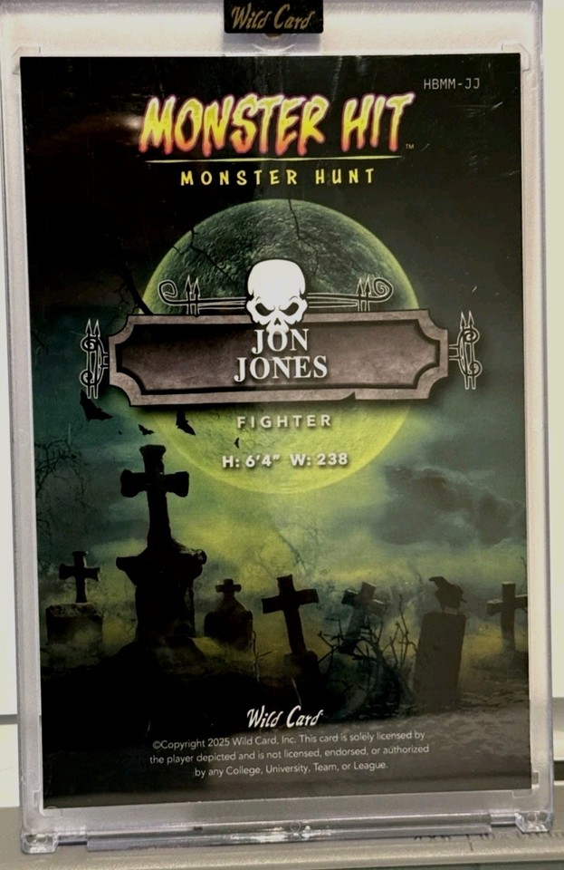 JON JONES 2025 Wild Card Tik Tok Haunted Hits MAMMOTH Monster Sparkle ...
