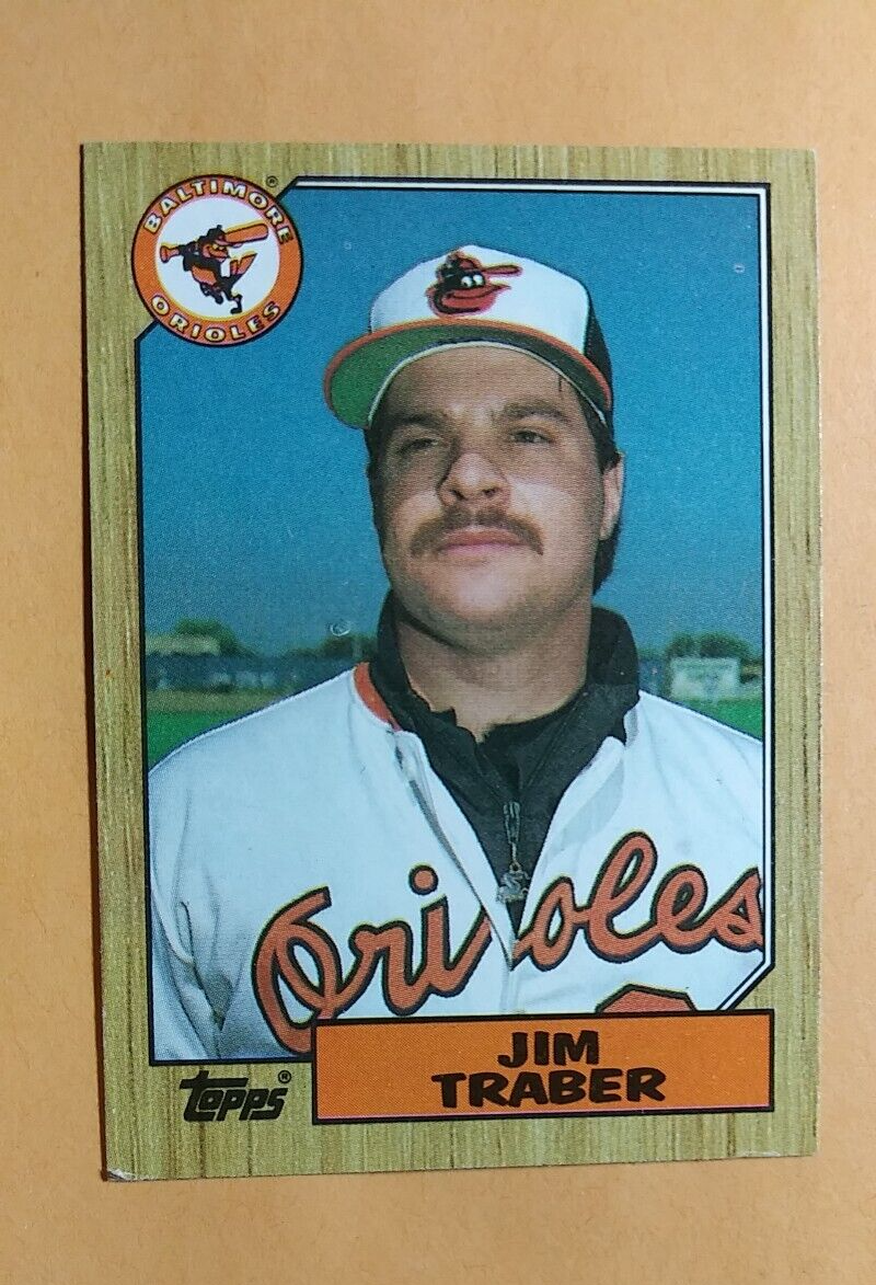 1987 Topps Baseball Card Jim Traber Baltimore Orioles #484 | eBay