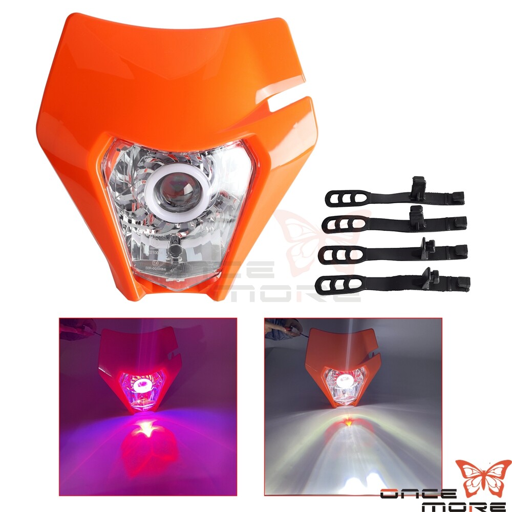 Universal Dirt Bike Headlight For EXC 300 TPI Erzberg Rodeo 200 300 450 ...