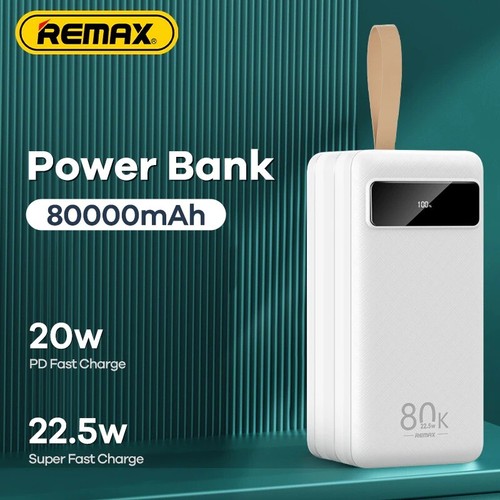 Remax 22.5W 80000mAh High Capacity Power Bank D20W QC4.0 Fast Charging ...
