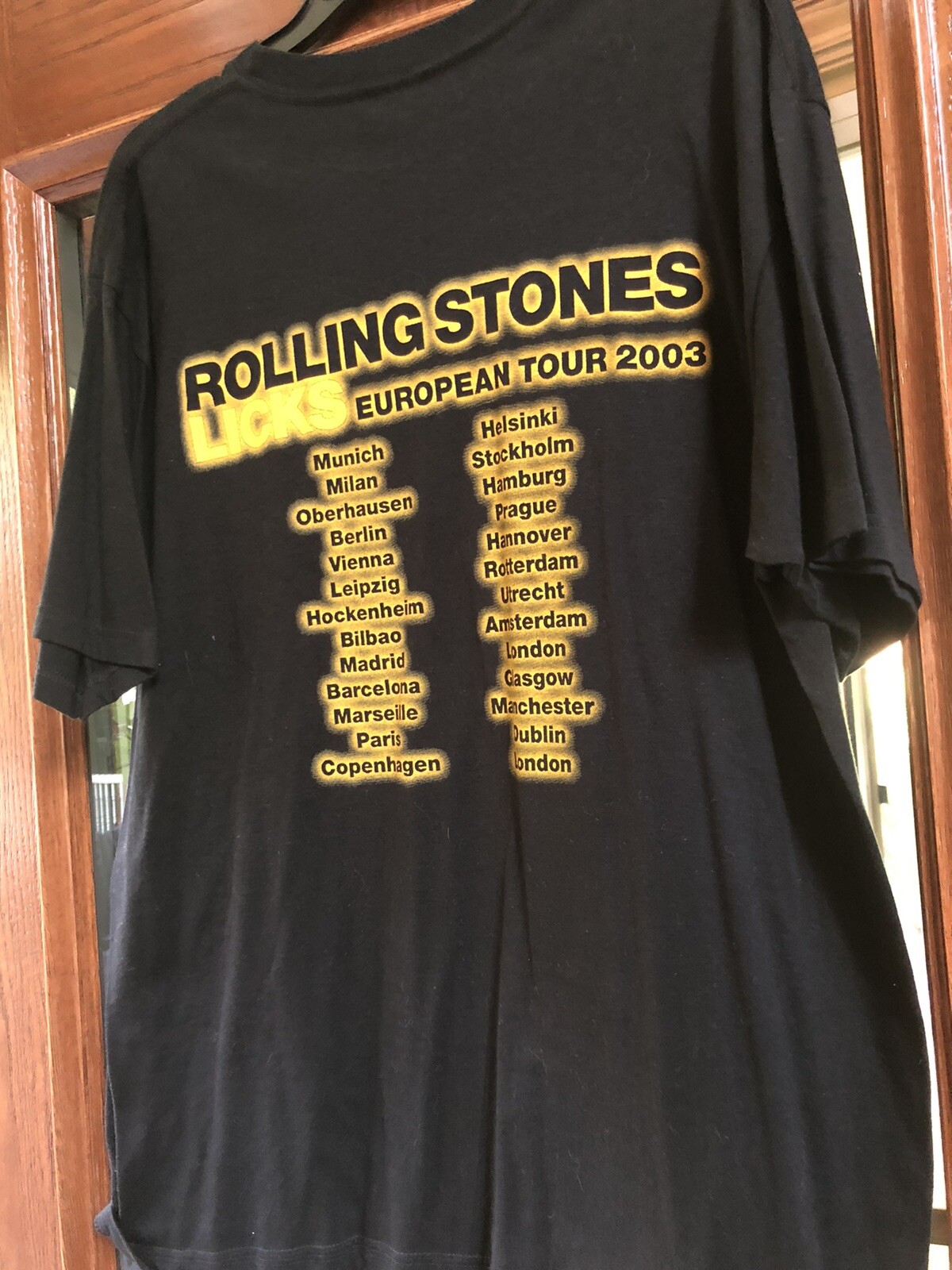 Rolling Stones Licks European Concert Tour Lg Tee Shi… - Gem