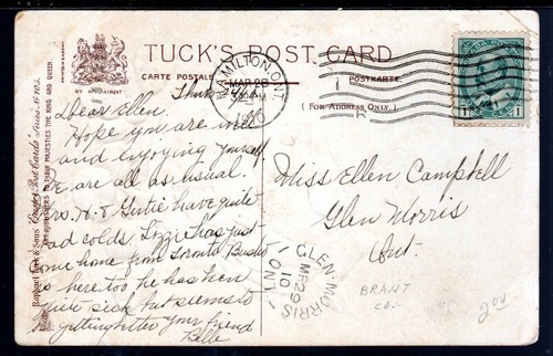 Ontario Split Ring Cancel Glen Morris Brant Cty In use from 1899-1913 ...