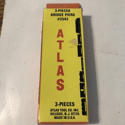 Atlas, N Gauge, Bridge Piers, (3-Pieces), #2543, NEW in original ...