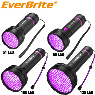 EverBrite LED Blacklight Flashlight UV Flashlight 395nm Ultraviolet ...
