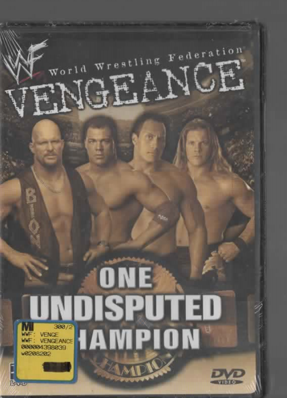 WWF VENGEANCE ONE DISPUTED CHAMPION WRESTLING 2002 DVD BRAND NEW SEALED ...