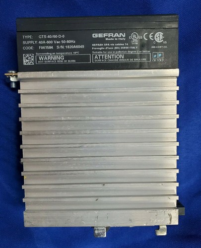 GEFRAN - GTS-40-60-D-0 SSR 40A 600VAC 6-32 VDC - NEW | eBay