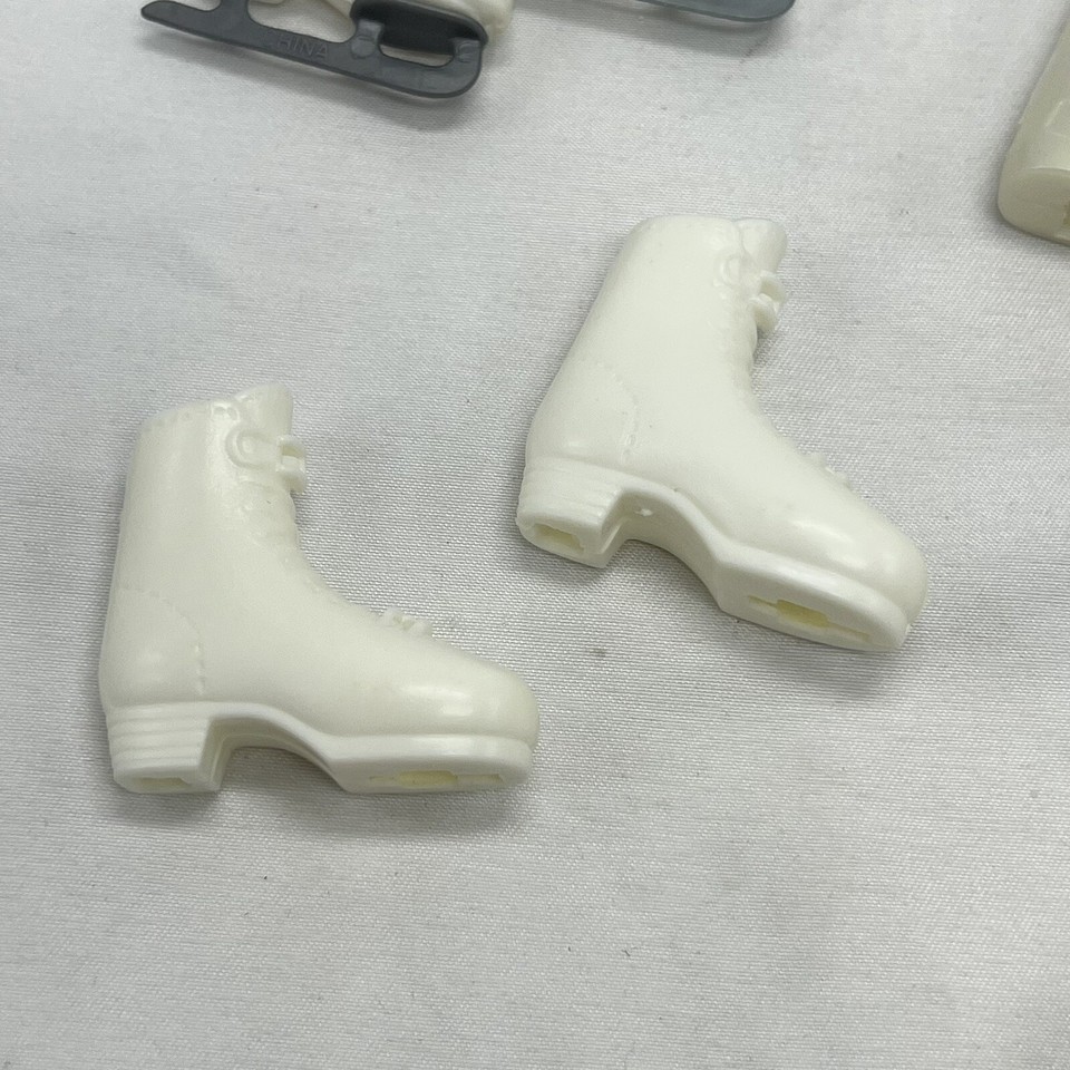 Bundle 4 Pairs Mattel Barbie Boots Shoes Skates Missing Blades See ...