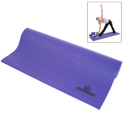 SportSmith Sticky Yoga Mat, 68" x 24" x 3/16", Purple | eBay