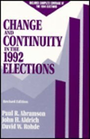 CHANGE AND CONTINUITY IN THE 1992 ELECTIONS By Paul R. Abramson & John ...