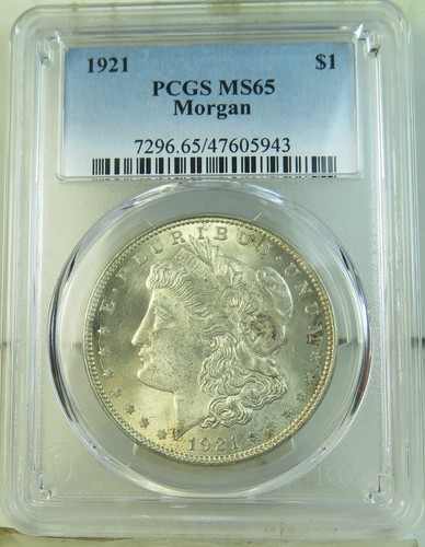 1921 Morgan dollar PCGS MS65 *VAM 3X die break 6th rt star* BR | eBay