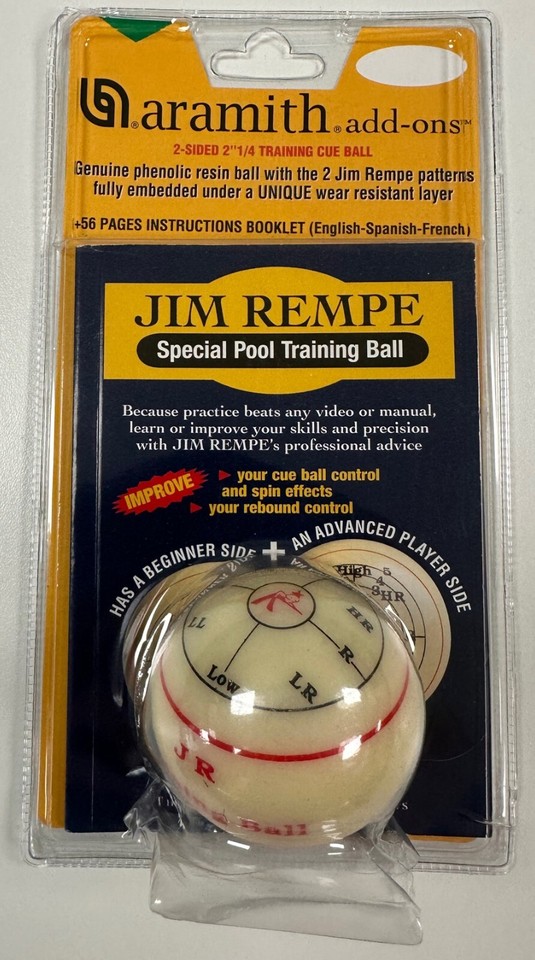 Aramith Jim Rempe 2 1/4" Training Pool Cue Ball | eBay